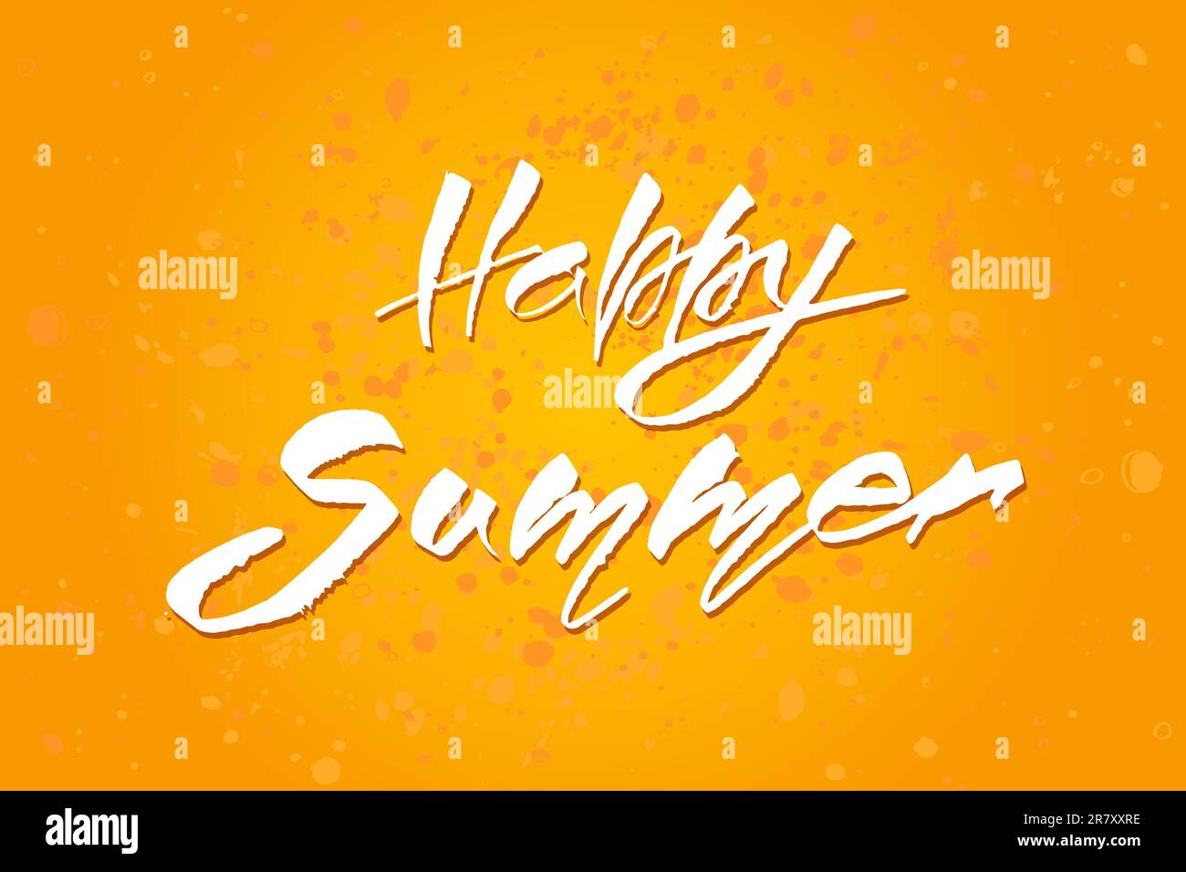 Hello summer. Handwritten lettering typography. Summer Background ...