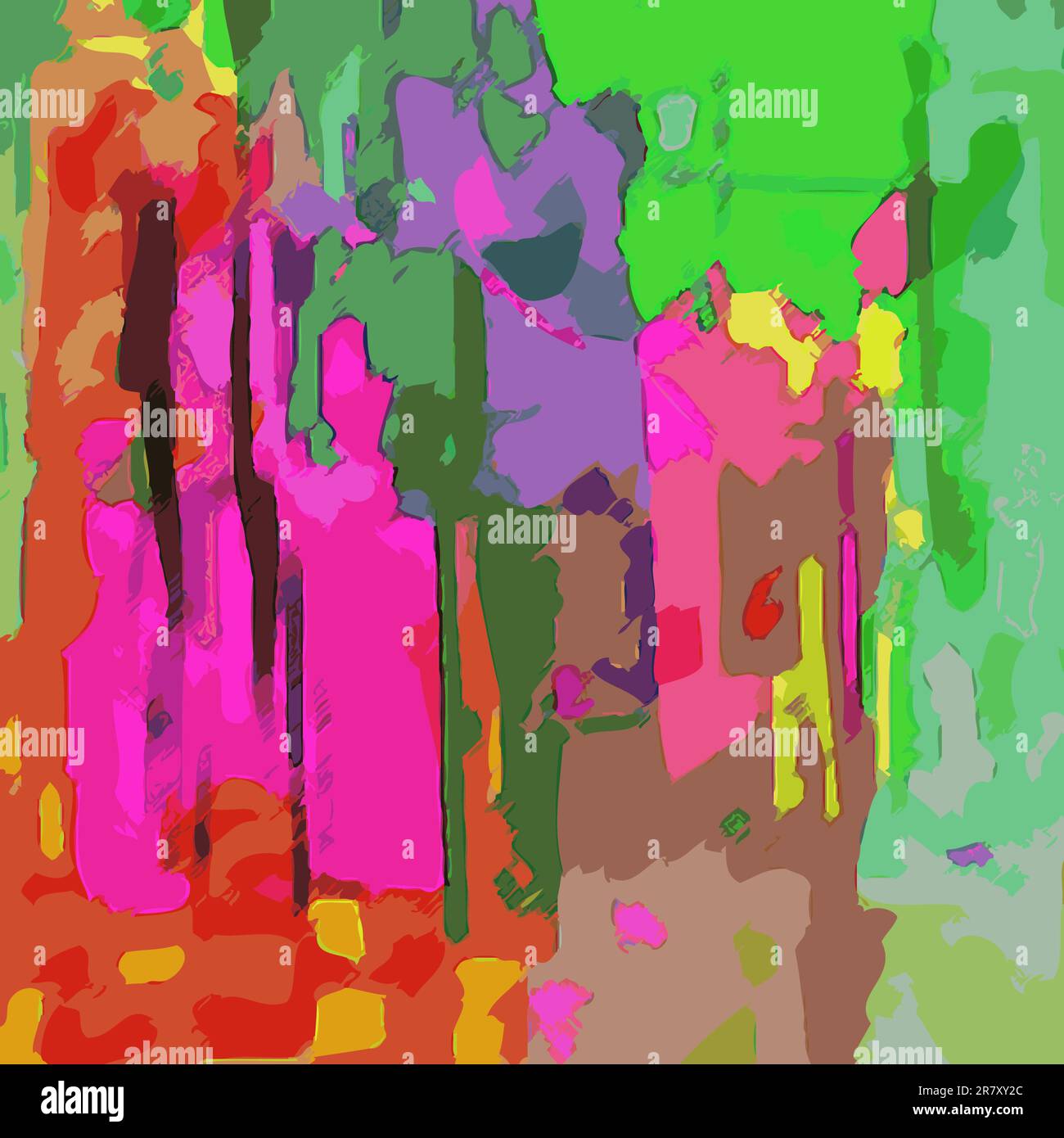 Vector Illustration Abstract Network Design Intricate Splash Multiple ...