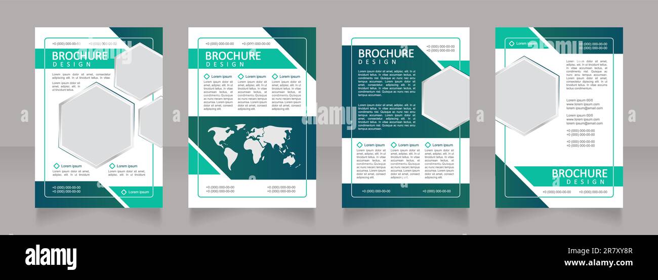 World engineering of power systems blank brochure design Stock Vector ...