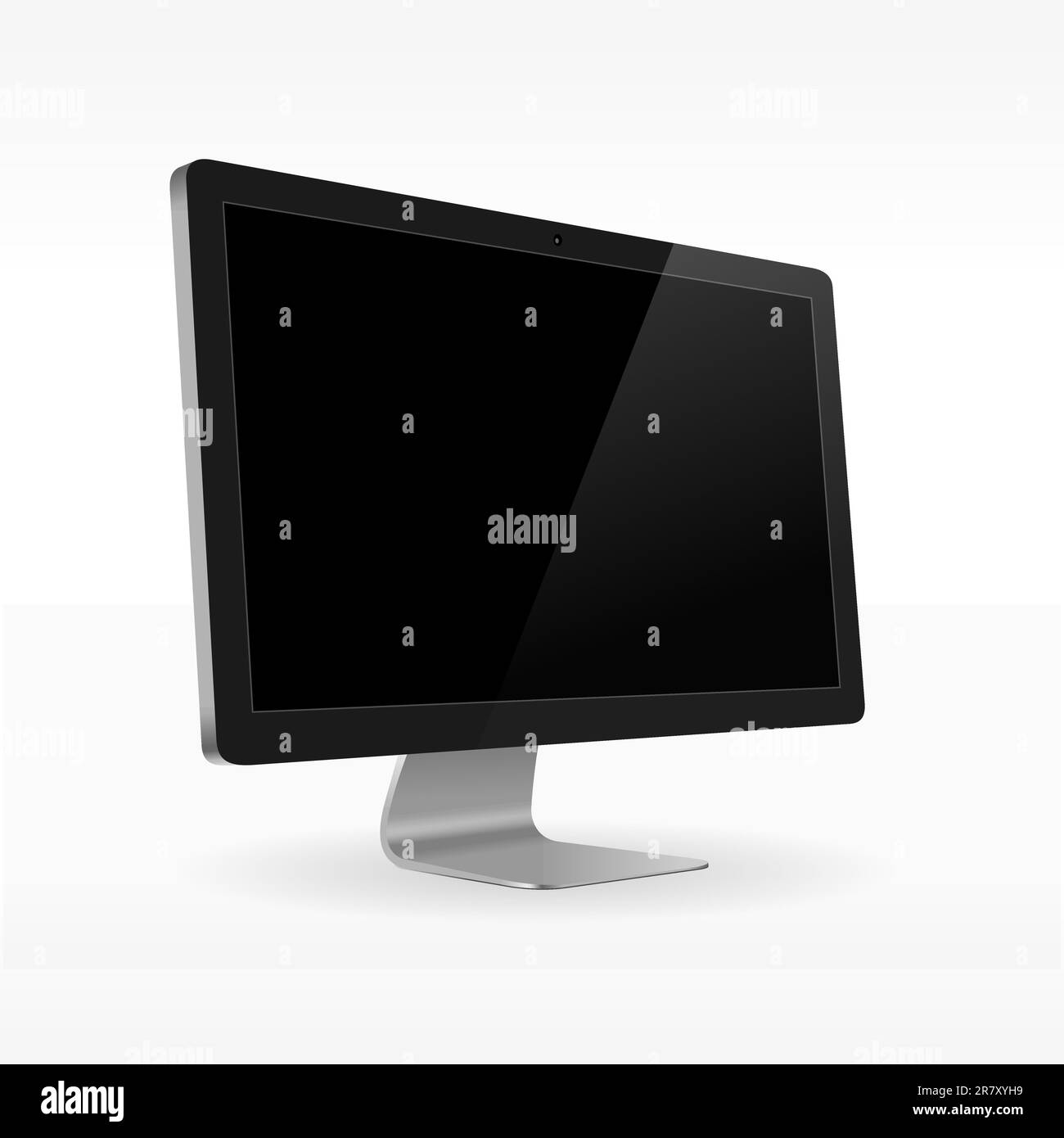 Black LCD monitor isolated for presentations in vector format Stock Vector Image & Art - Alamy