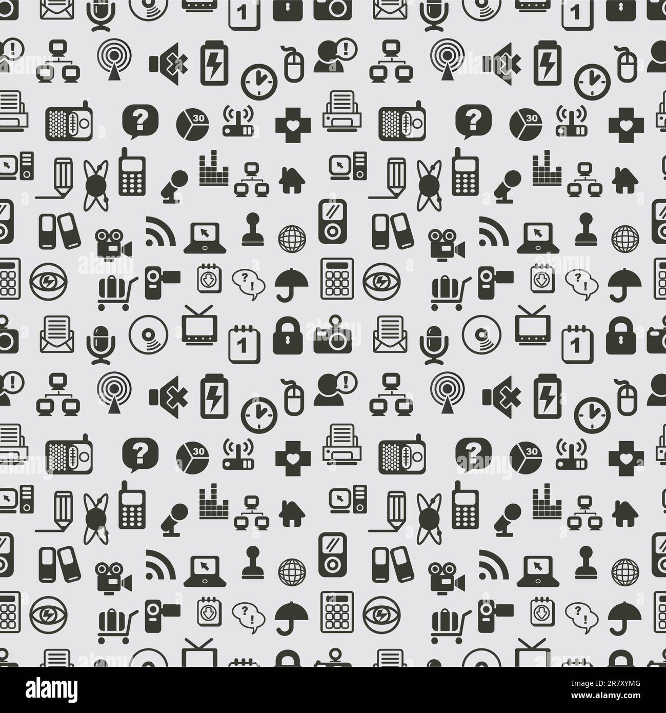 Seamless web icons pattern. Vector illustration Stock Vector Image ...