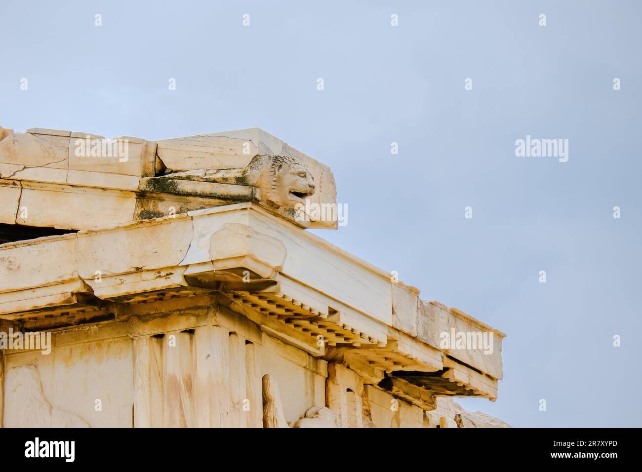 Ancient temple Parthenon in Acropolis Athens Greece, facade Stock Photo ...