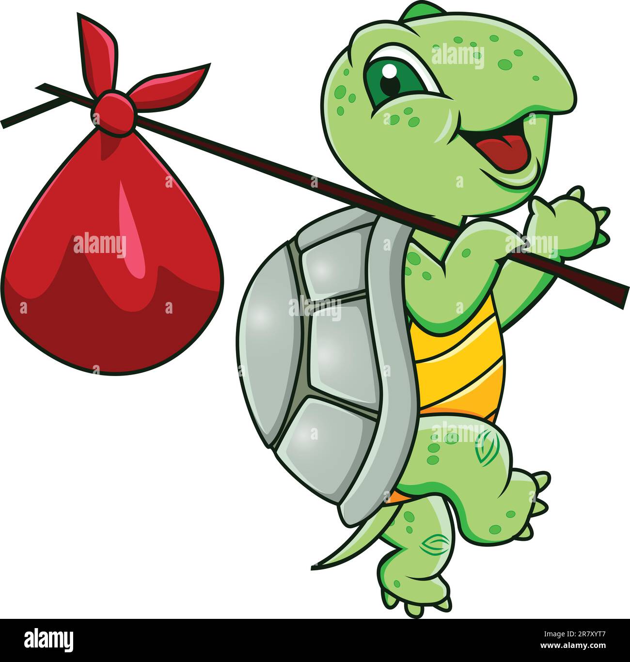 Vector Illustration Funny Tuttle Stock Vector Image & Art - Alamy