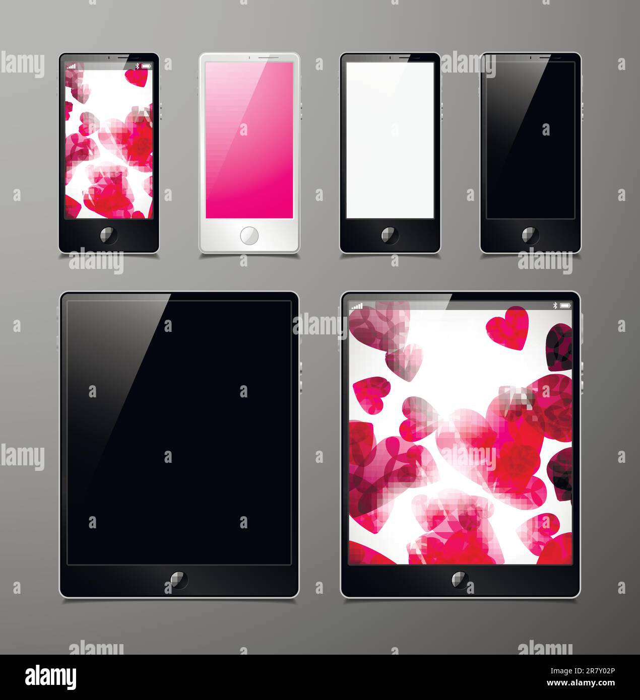 vector set, tablets and smartphones Stock Vector Image & Art - Alamy