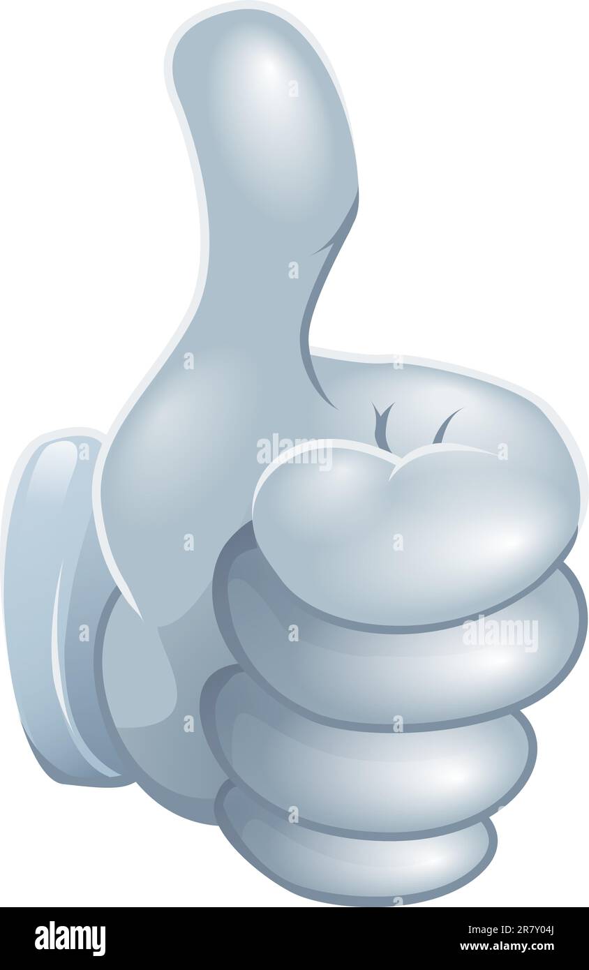 Left hand thumbs up Stock Vector Images - Alamy