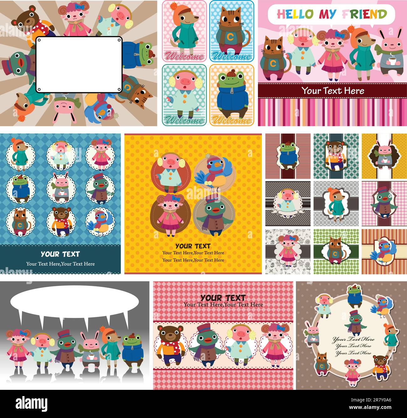 Rabbit winter animal Stock Vector Images - Alamy