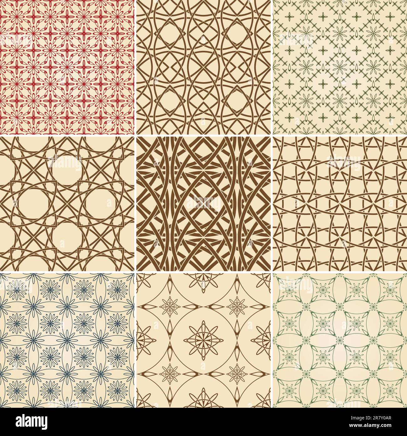 Nine pattern patterns hi-res stock photography and images - Alamy