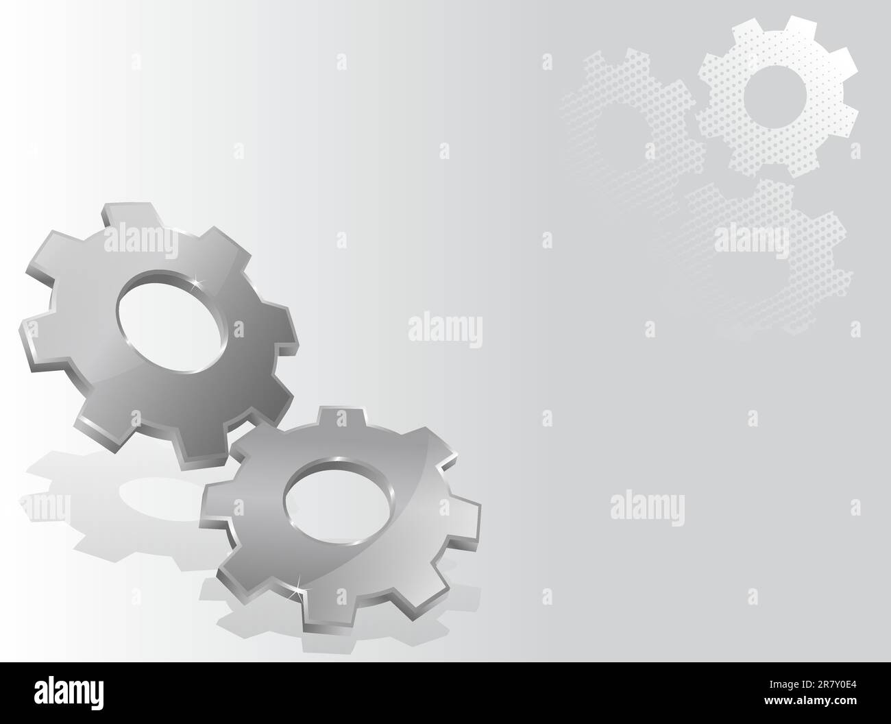 Illustration with two 3d gears Stock Vector Image & Art - Alamy