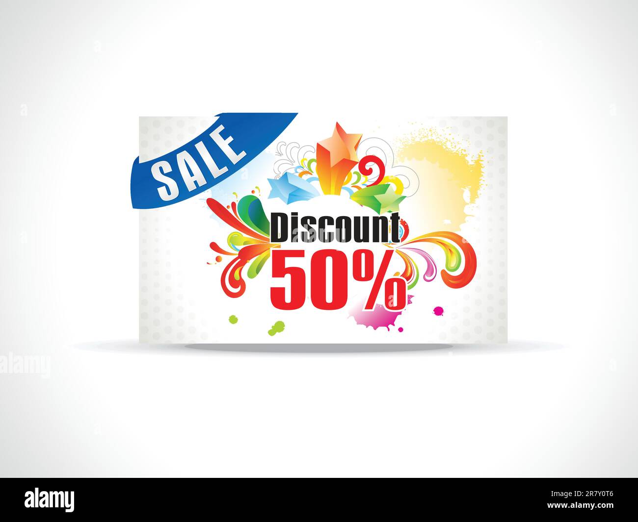 abstract discount coupon vector illustration Stock Vector Image & Art ...