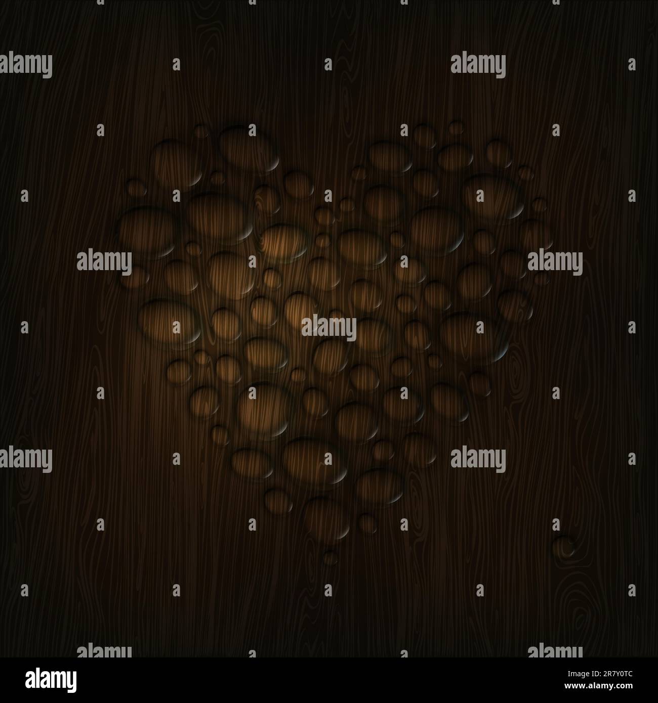 Glass water on wooden Stock Vector Images - Alamy