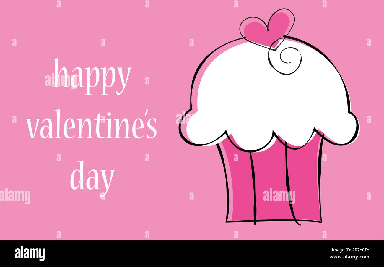 Happy valentines day cup Stock Vector Images - Alamy