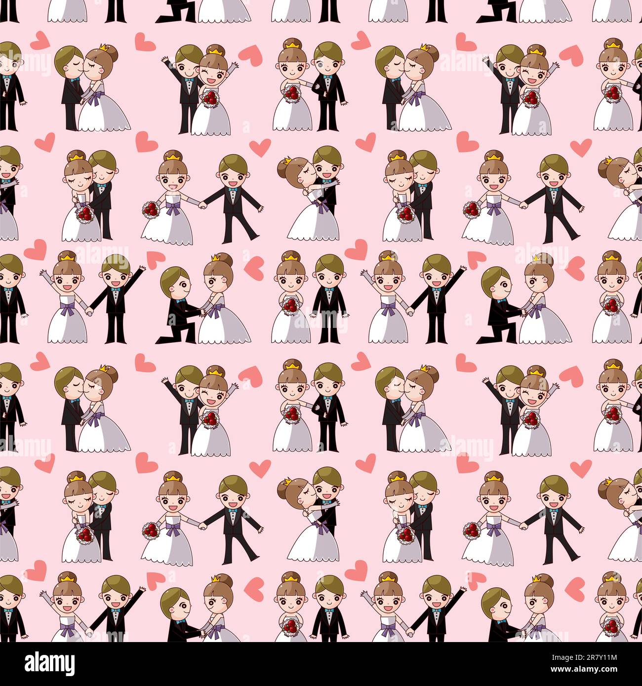 wedding seamless pattern Stock Vector Image & Art - Alamy