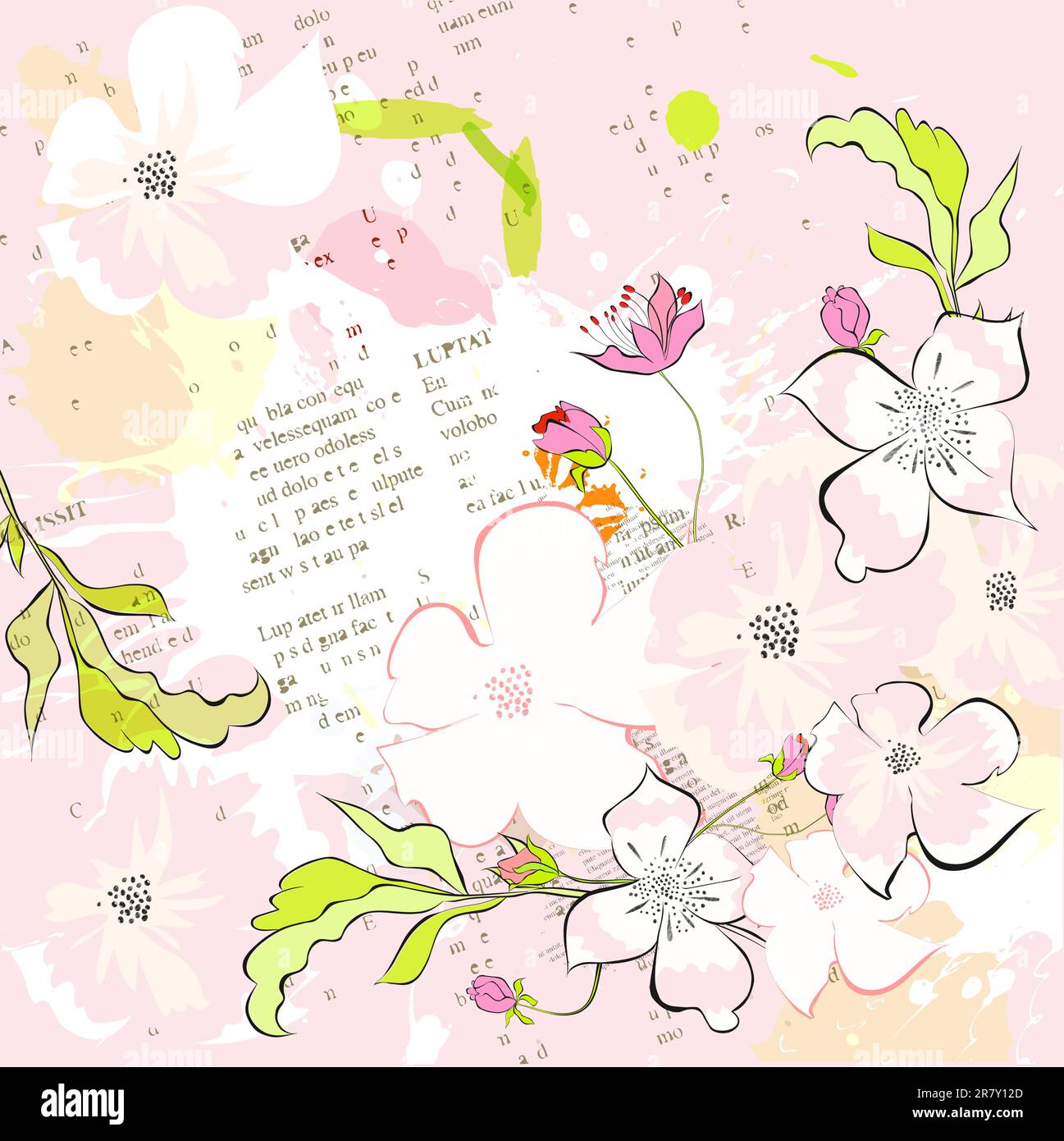 Colorful spring background Stock Vector Image & Art - Alamy