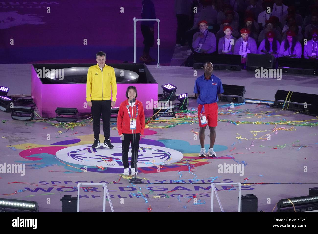 Berlin, Germany. 17th June, 2023. China's Artistic Gymnastics coach Gao ...