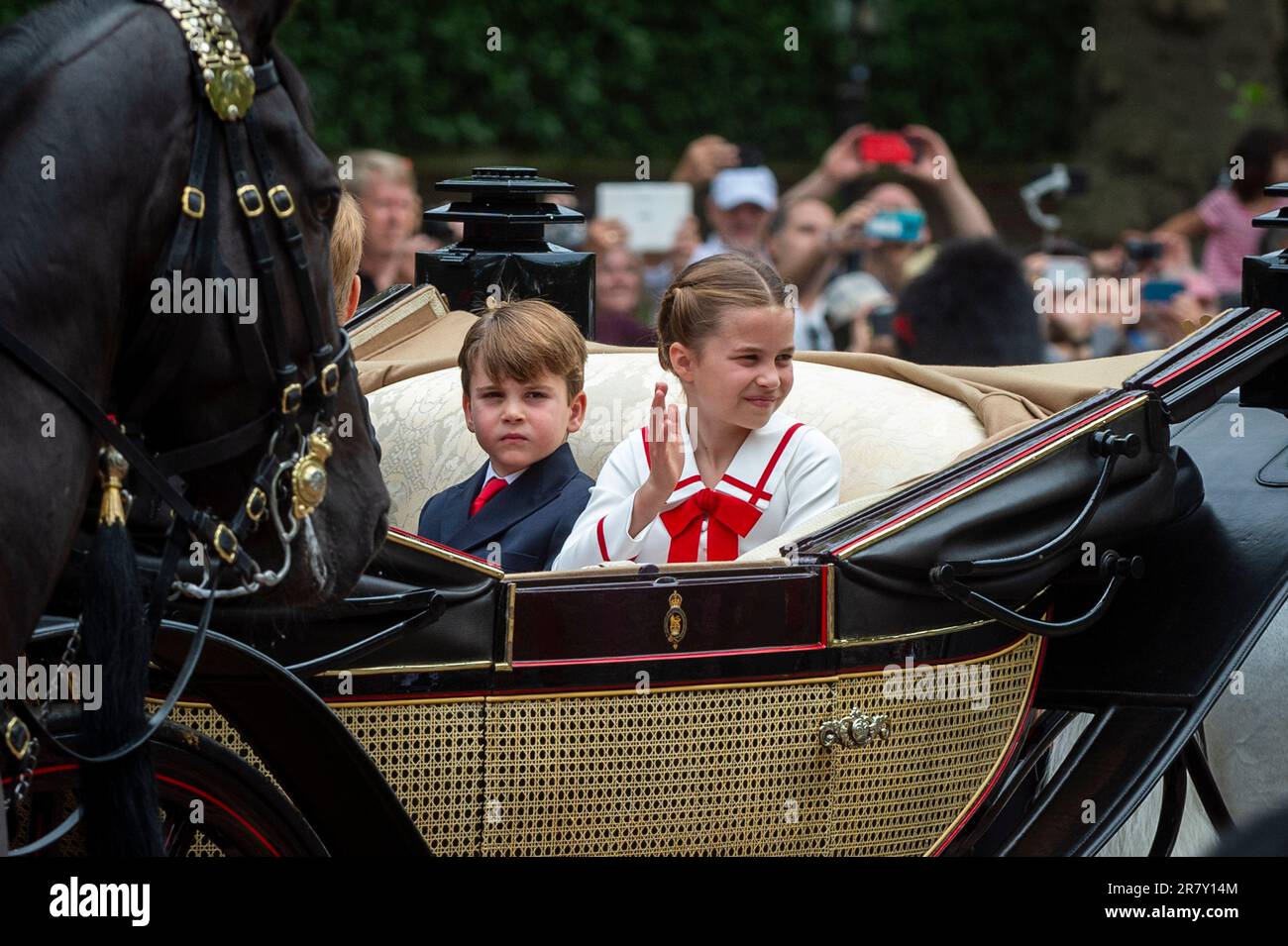 London, Britain. 17th June, 2023. Britain's Princess Charlotte (R) and ...