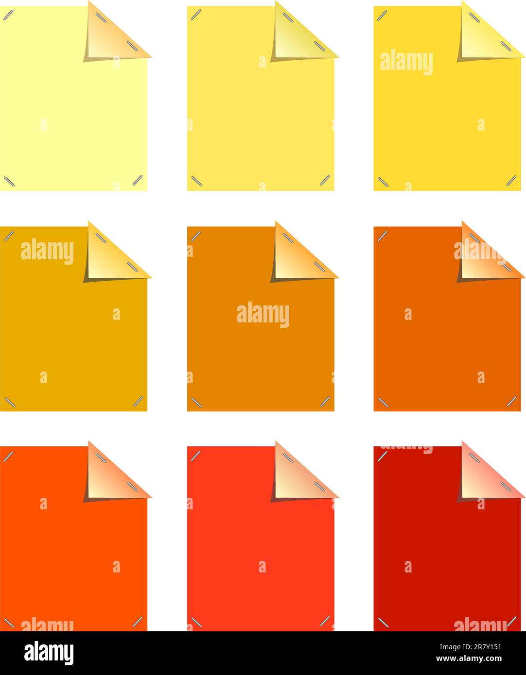Orange sticky note written note Stock Vector Images - Alamy