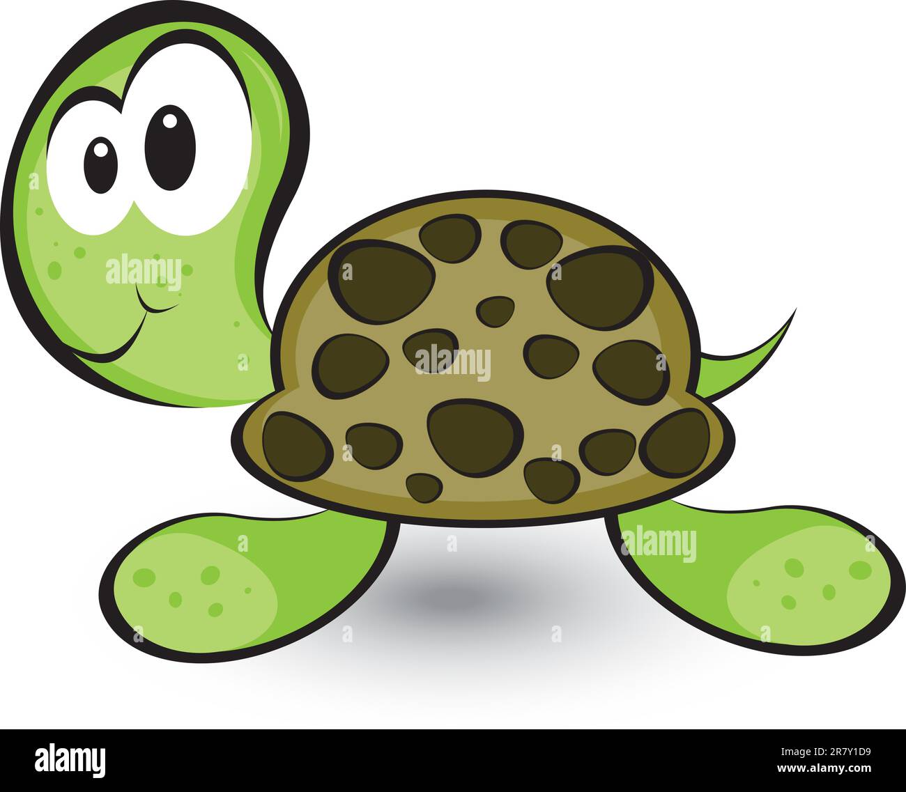 Cartoon gay turtle. Illustration on white background for design Stock ...