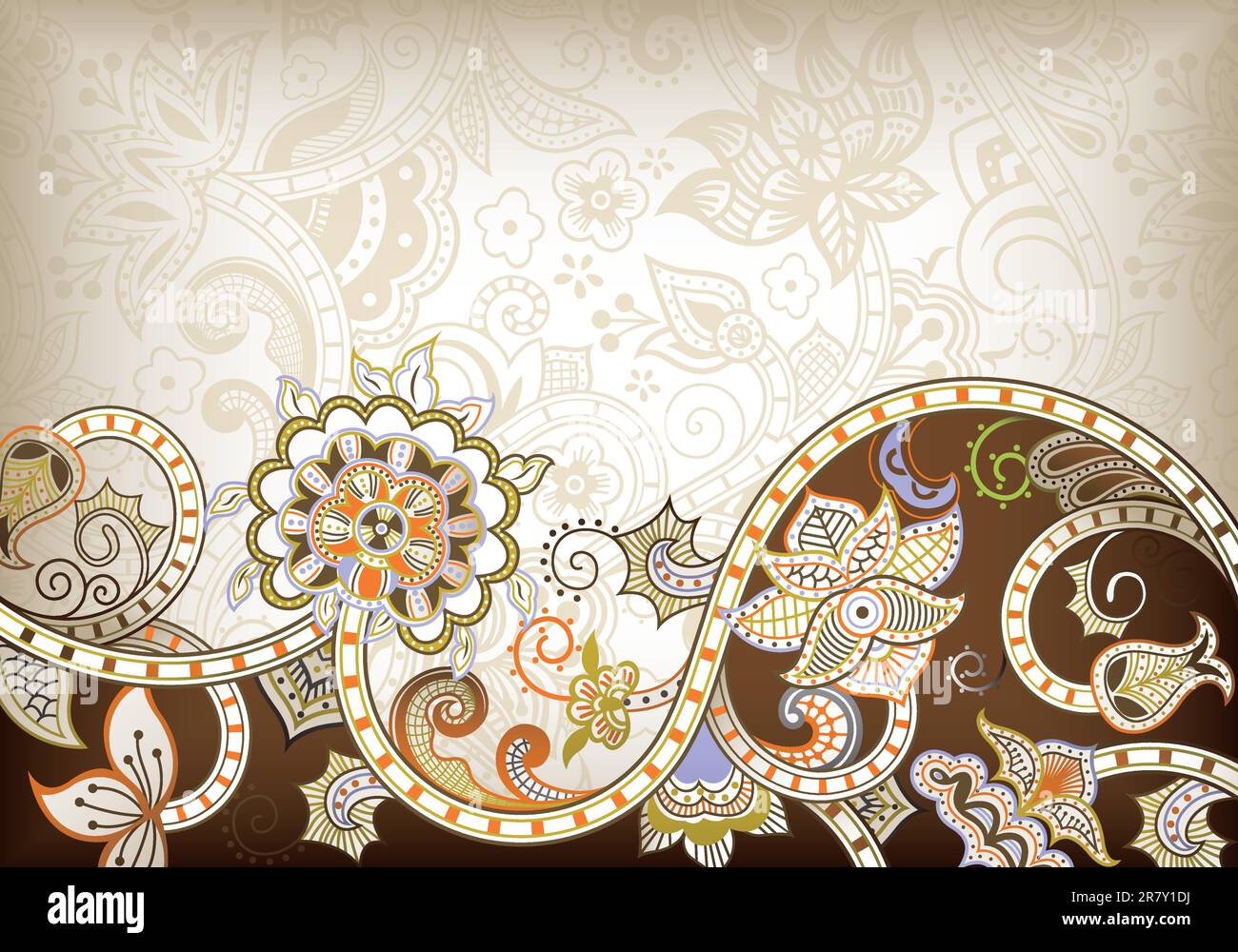 Illustration of abstract floral background in asia style Stock Vector ...