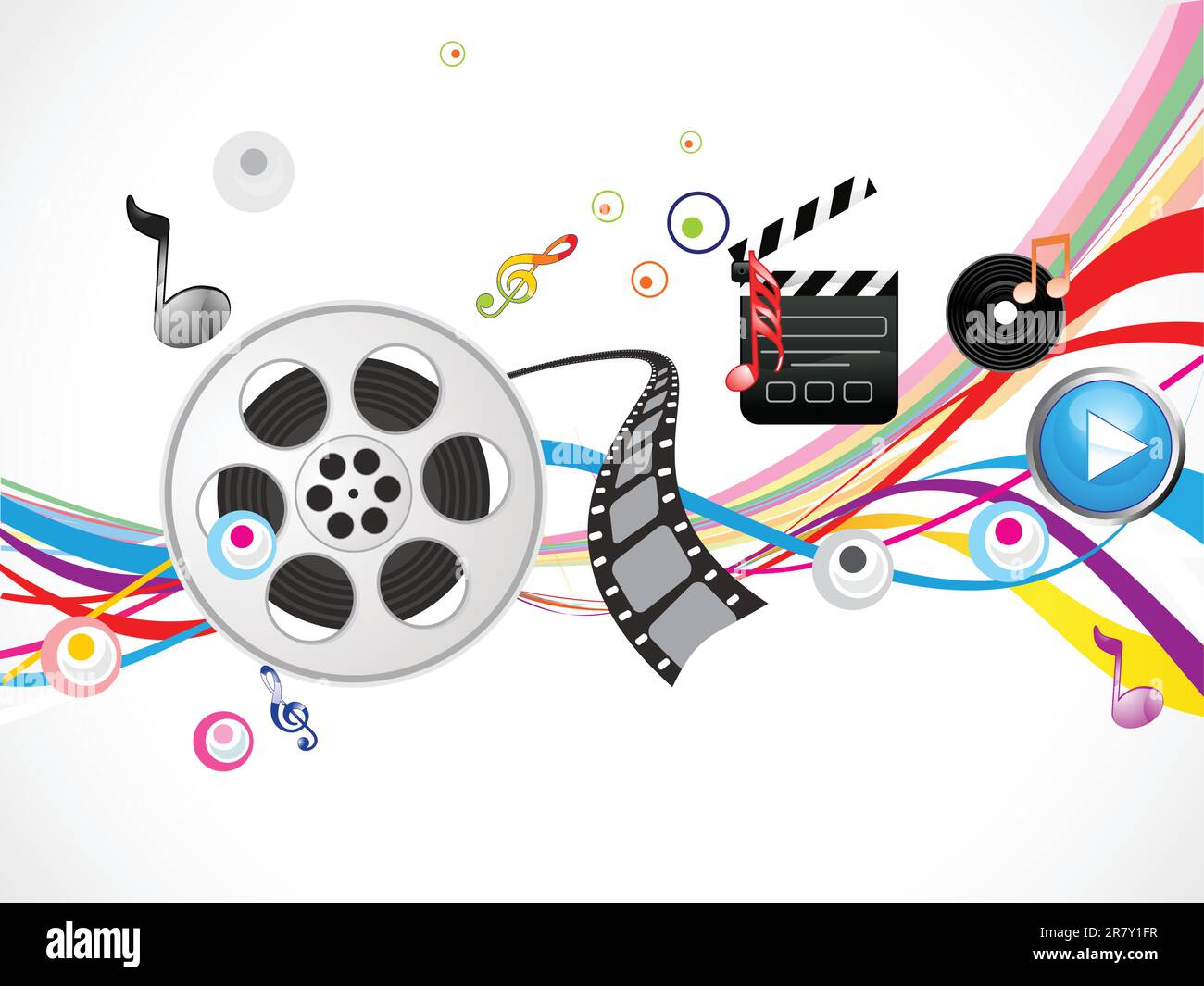 abstract footage action background vector illutration Stock Vector ...