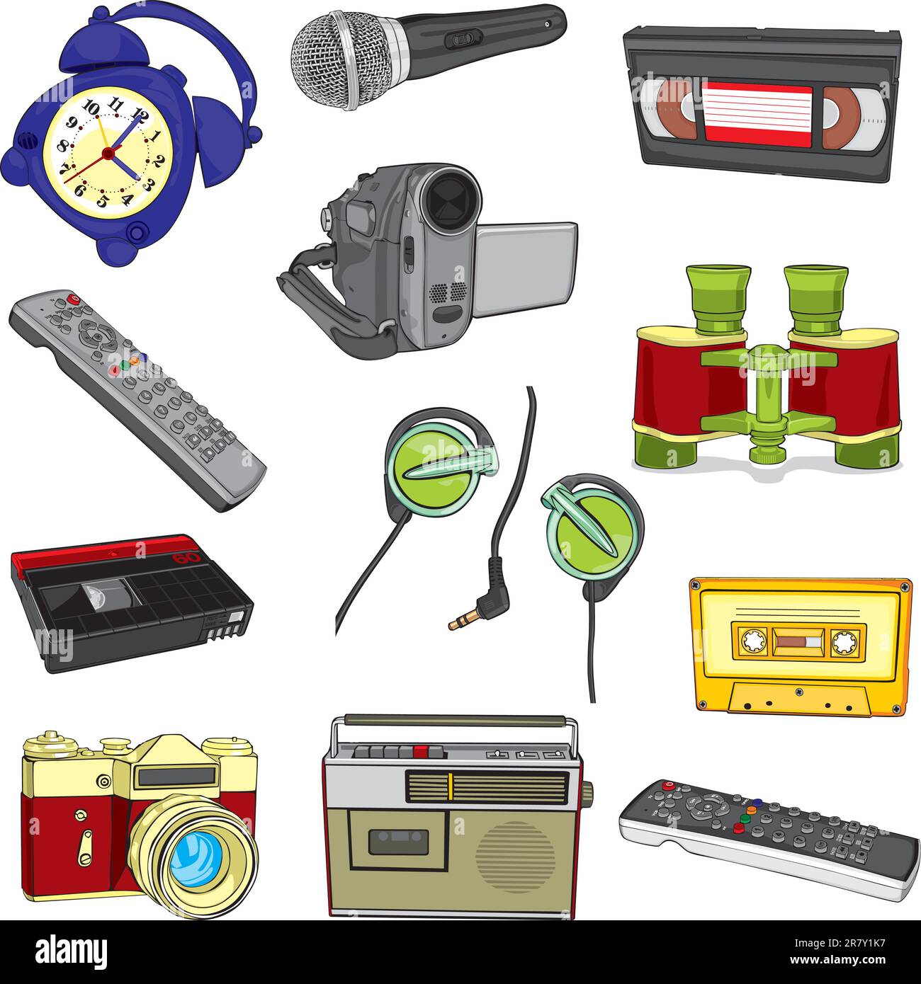 fully editable illustration isolated entertainment items Stock Vector ...