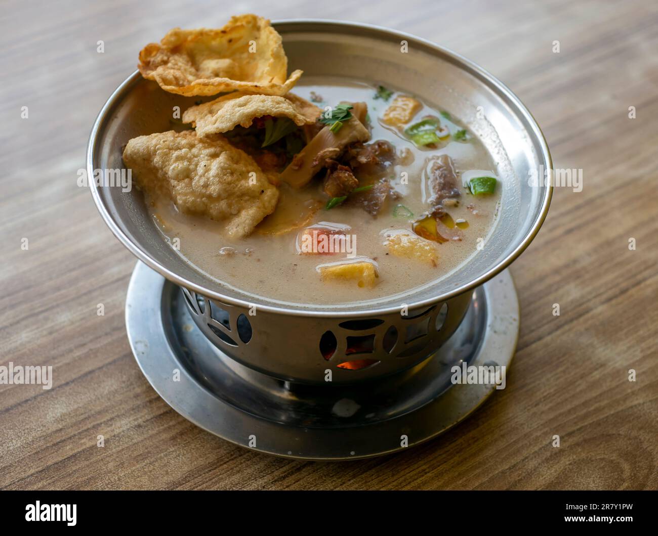 Soto Betawi, a traditional beef and offal soup from Jakarta (Betawi ...