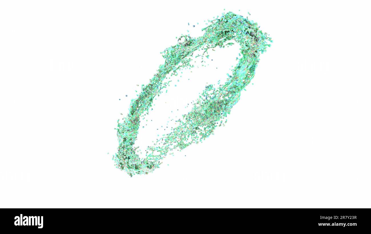 Circle portal on white transparent back 3d render Stock Photo - Alamy