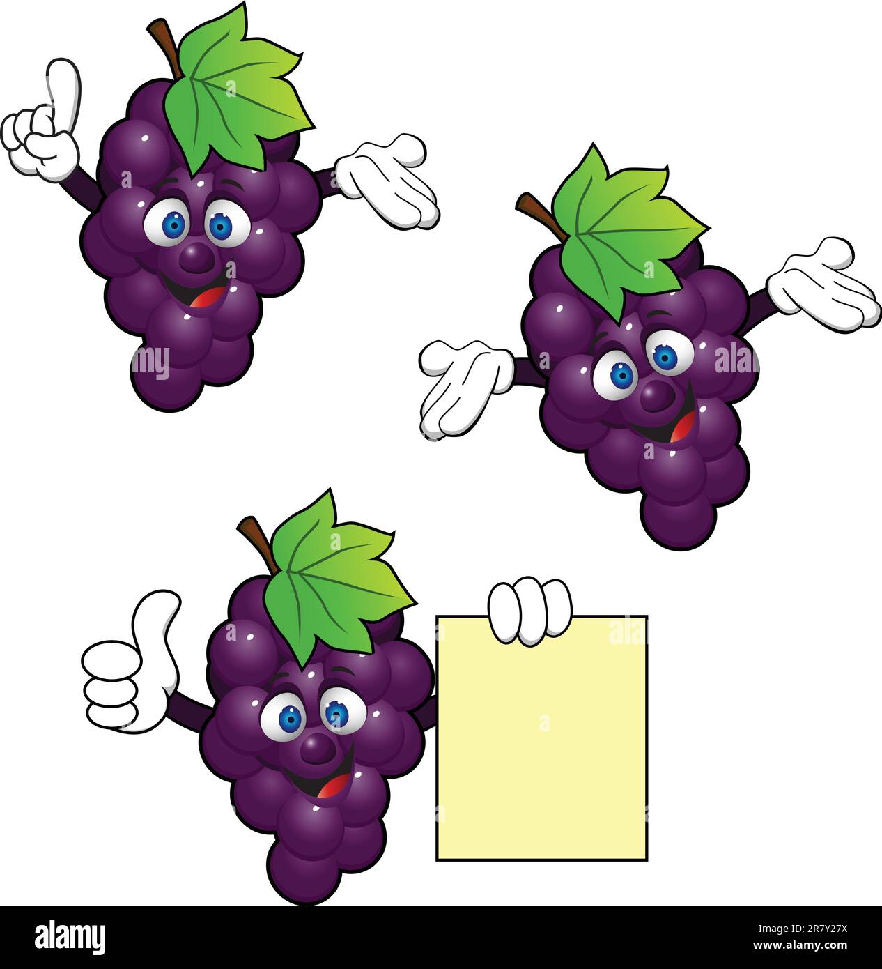 Grape cartoon hi-res stock photography and images - Alamy