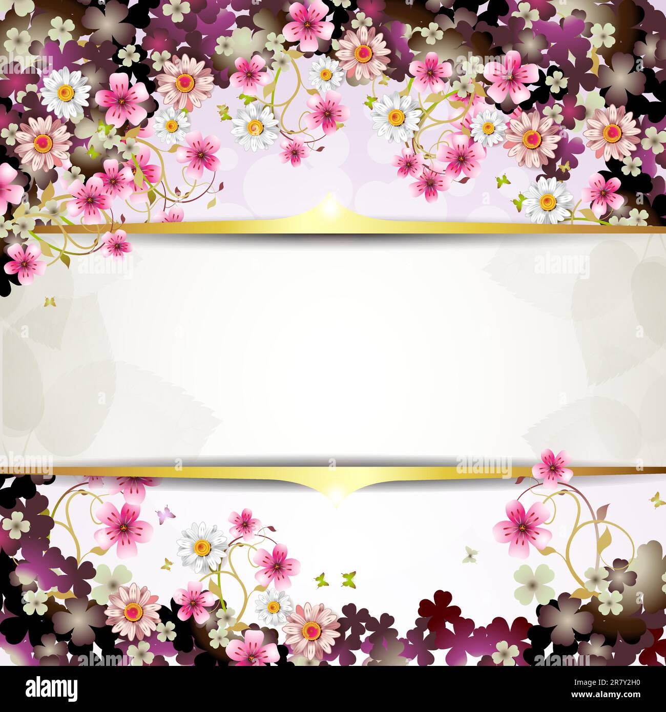 Daisy web background Stock Vector Images - Alamy