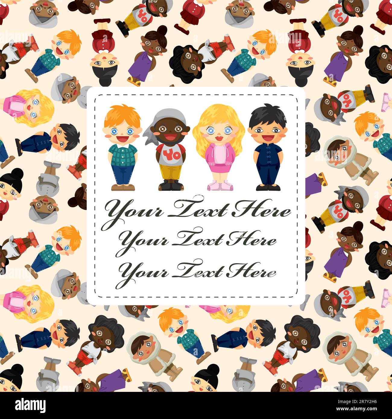 wolrd people card Stock Vector Image & Art - Alamy