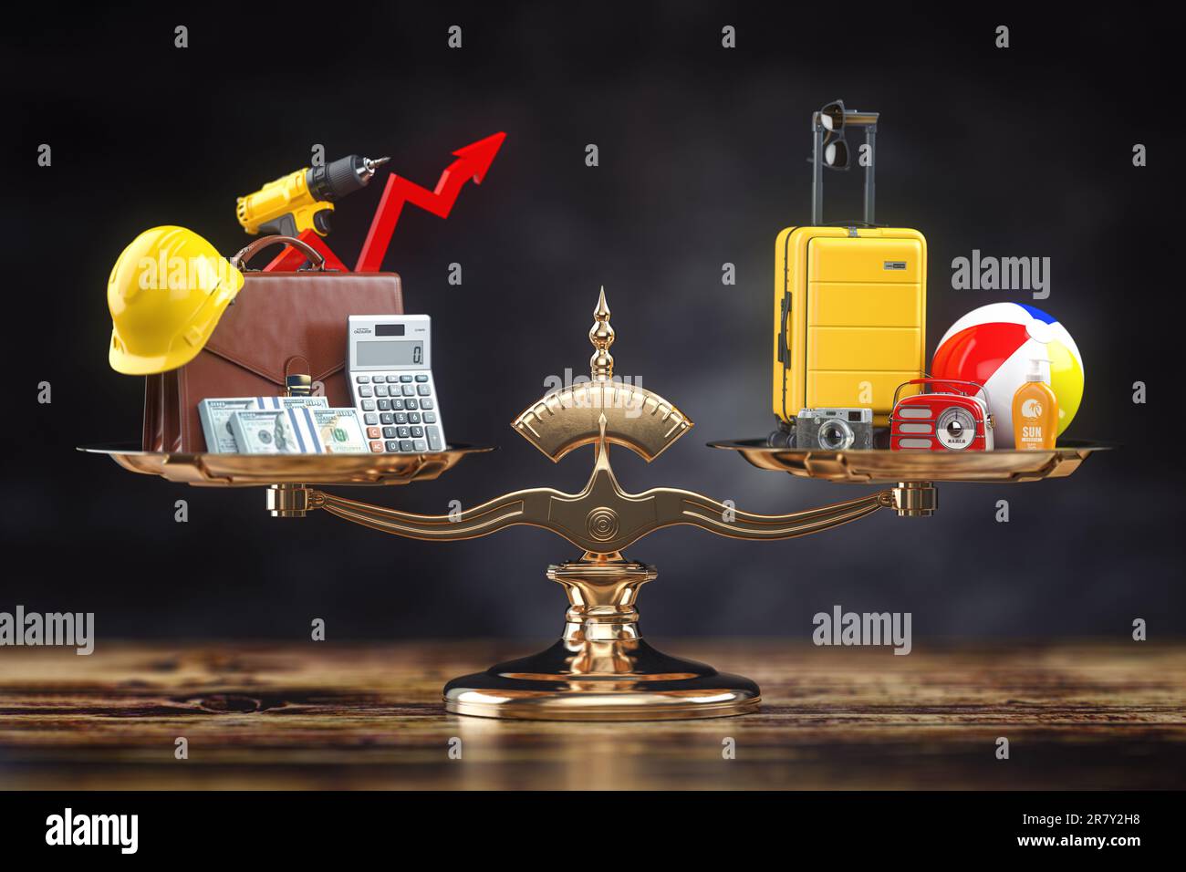 Work life balance illustration hi-res stock photography and images - Alamy