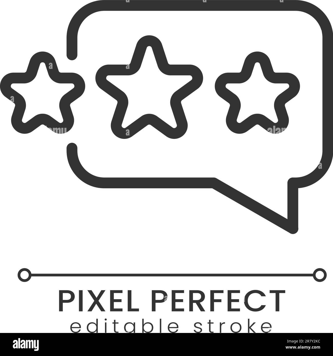 Customer feedback pixel perfect linear icon Stock Vector Image & Art - Alamy