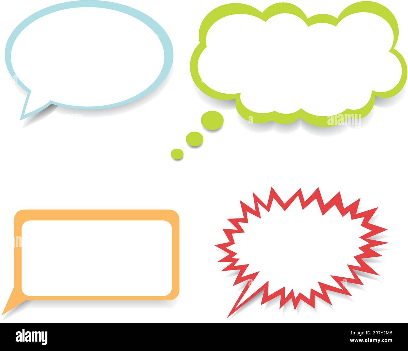 set of comic speech bubbles Stock Vector Image & Art - Alamy