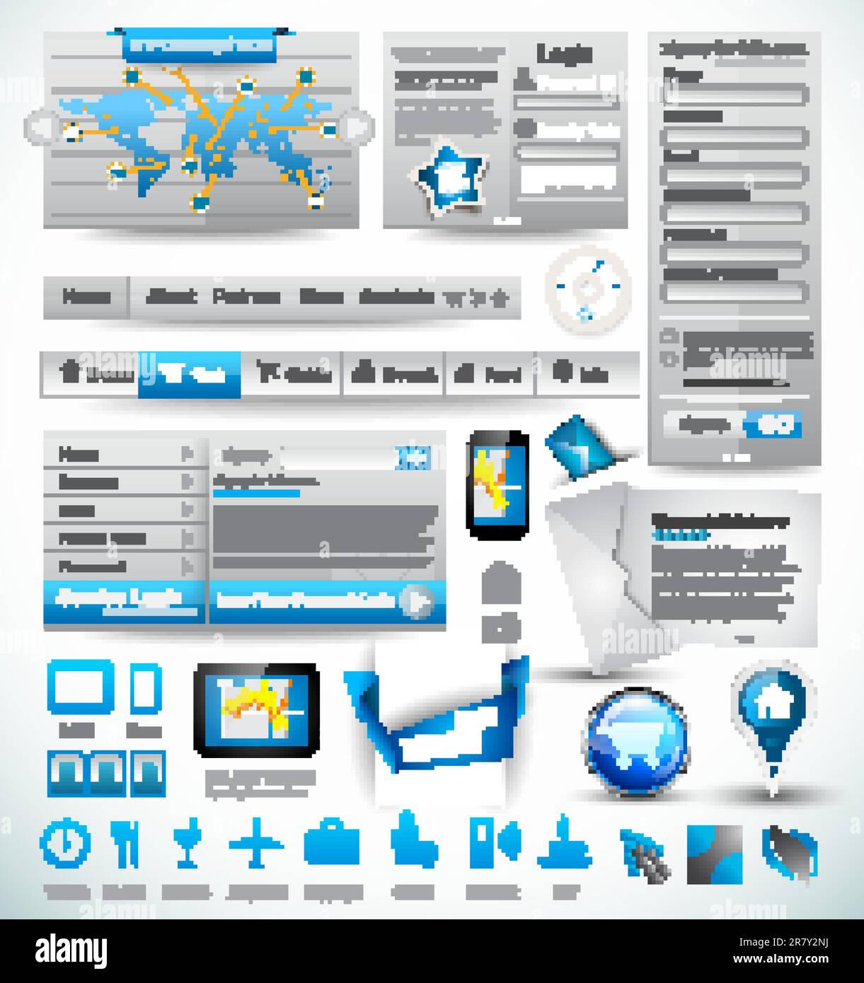 Premium templates and Web stuff master collection: graphs, histograms ...