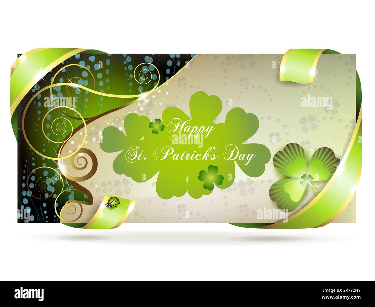 Banner with clover for St. Patrick's Day Stock Vector Image & Art - Alamy