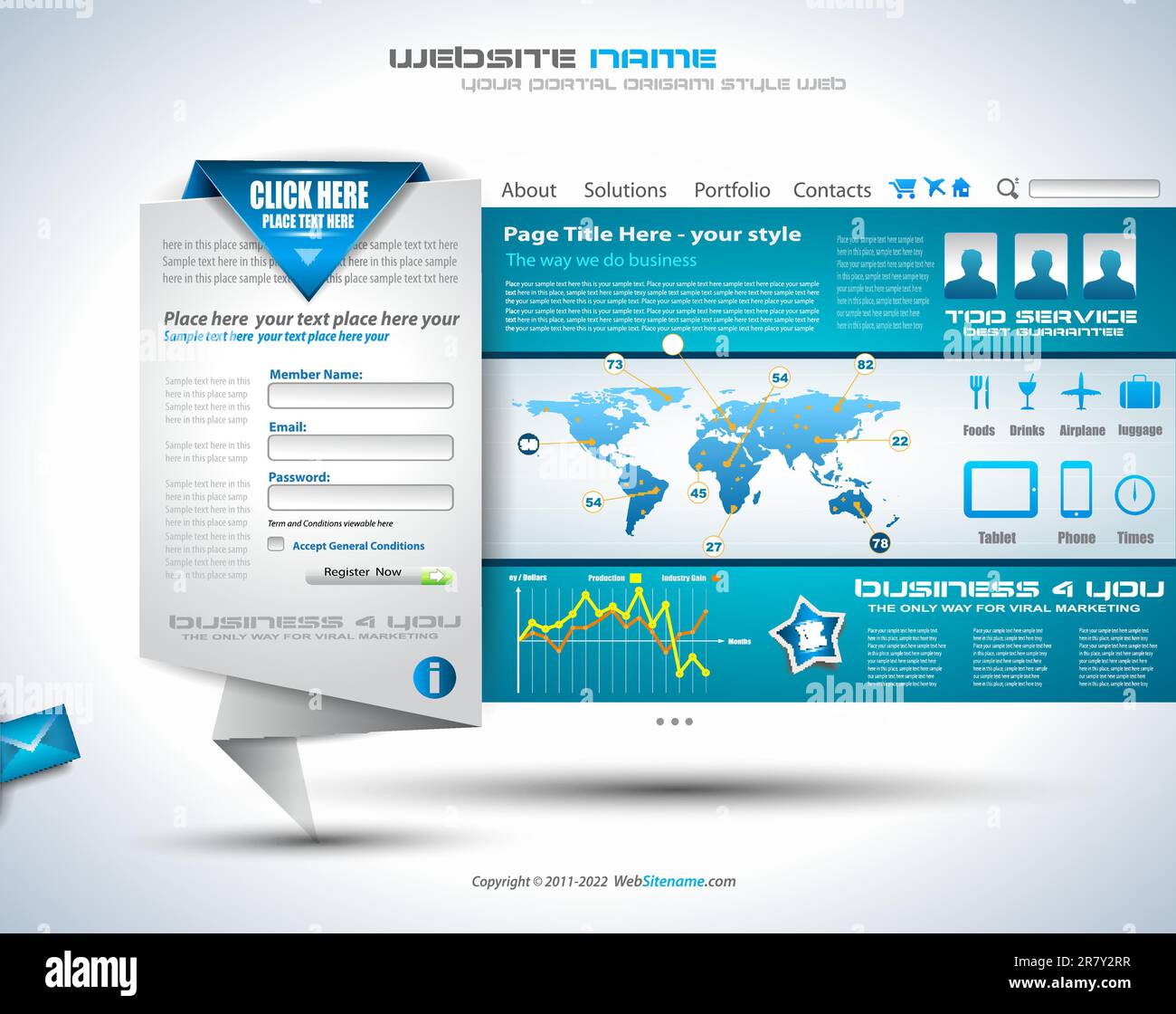 Complex Origami Website - Elegant Design for Business Presentations ...