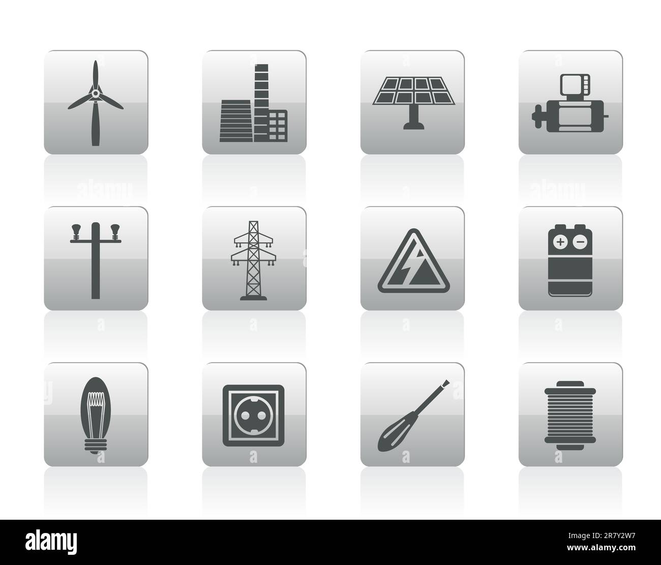 Electricity pillar Stock Vector Images - Alamy