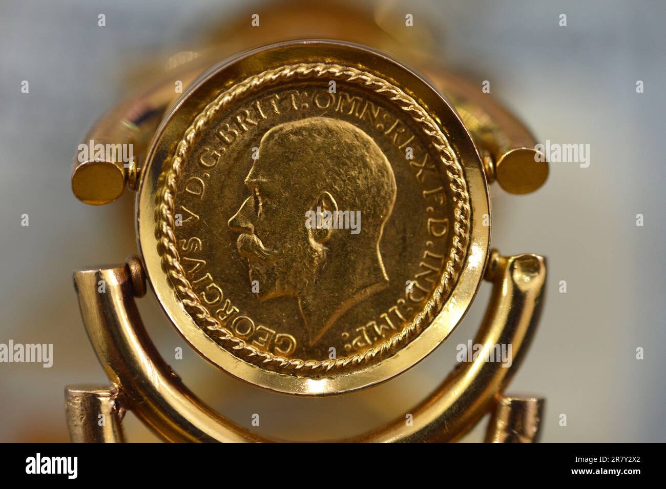 The sovereign is a British gold coin shape with a nominal value of one ...