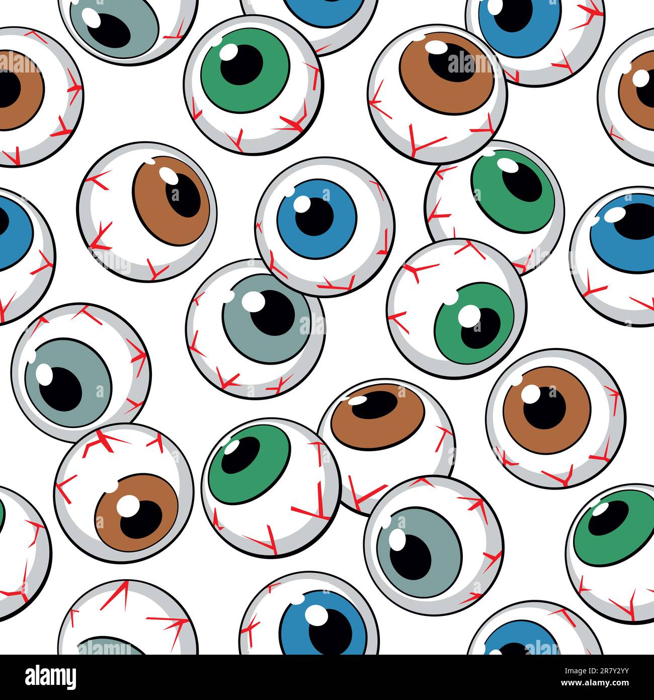 Eyeballs seamless background. Vector Illustration Stock Vector Image ...