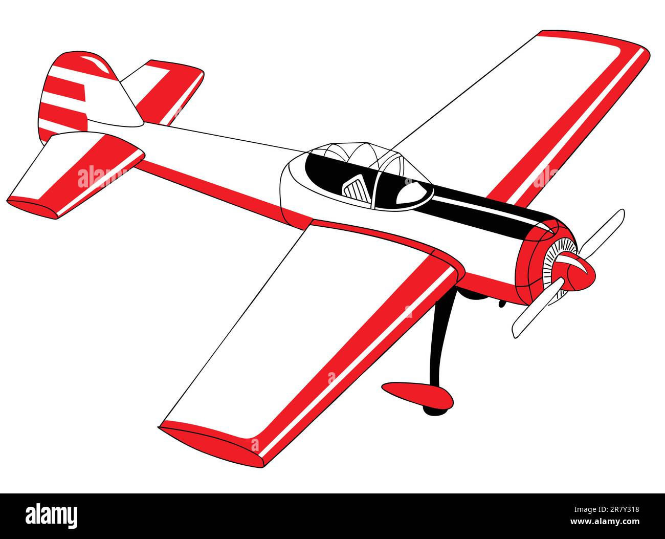 plane drawing on white background, vector illustration Stock Vector ...