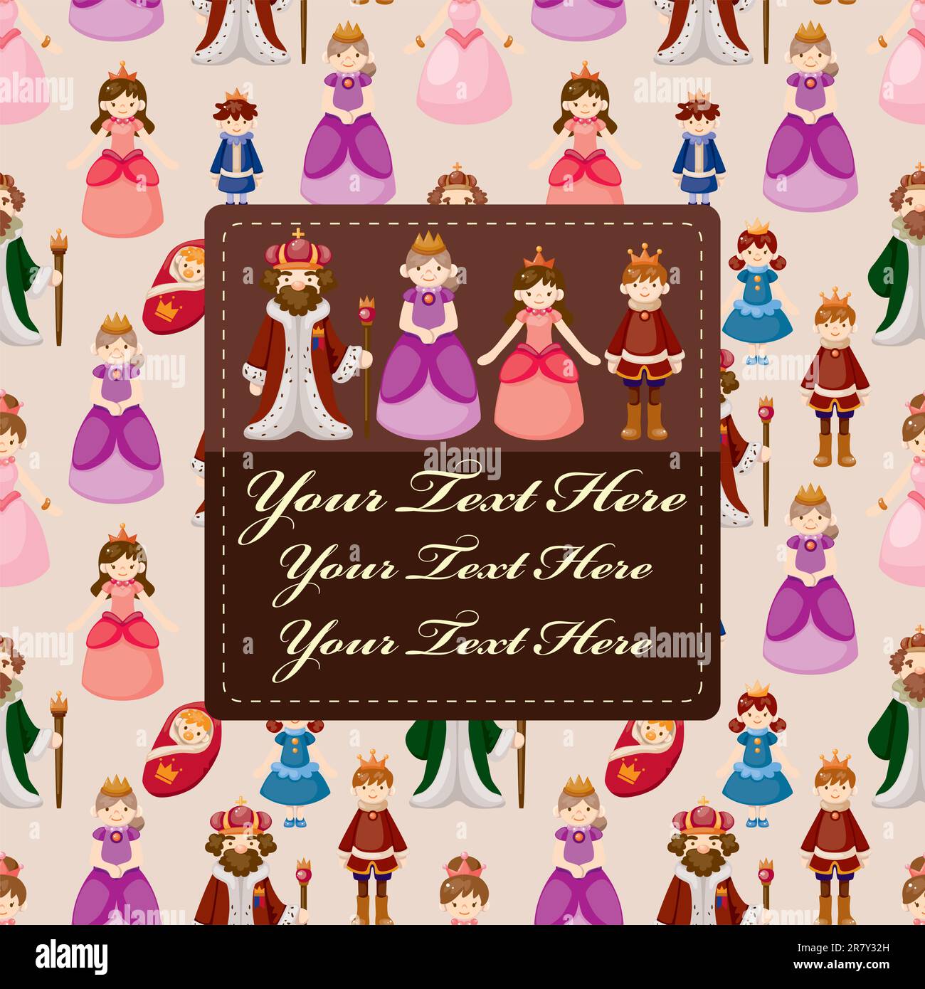 Royal people card Stock Vector Image & Art - Alamy