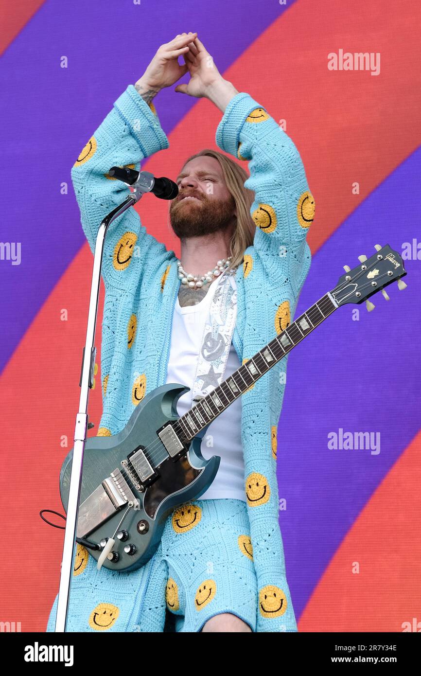 Newport, UK. 17th June, 2023. British singer songwriter and social ...