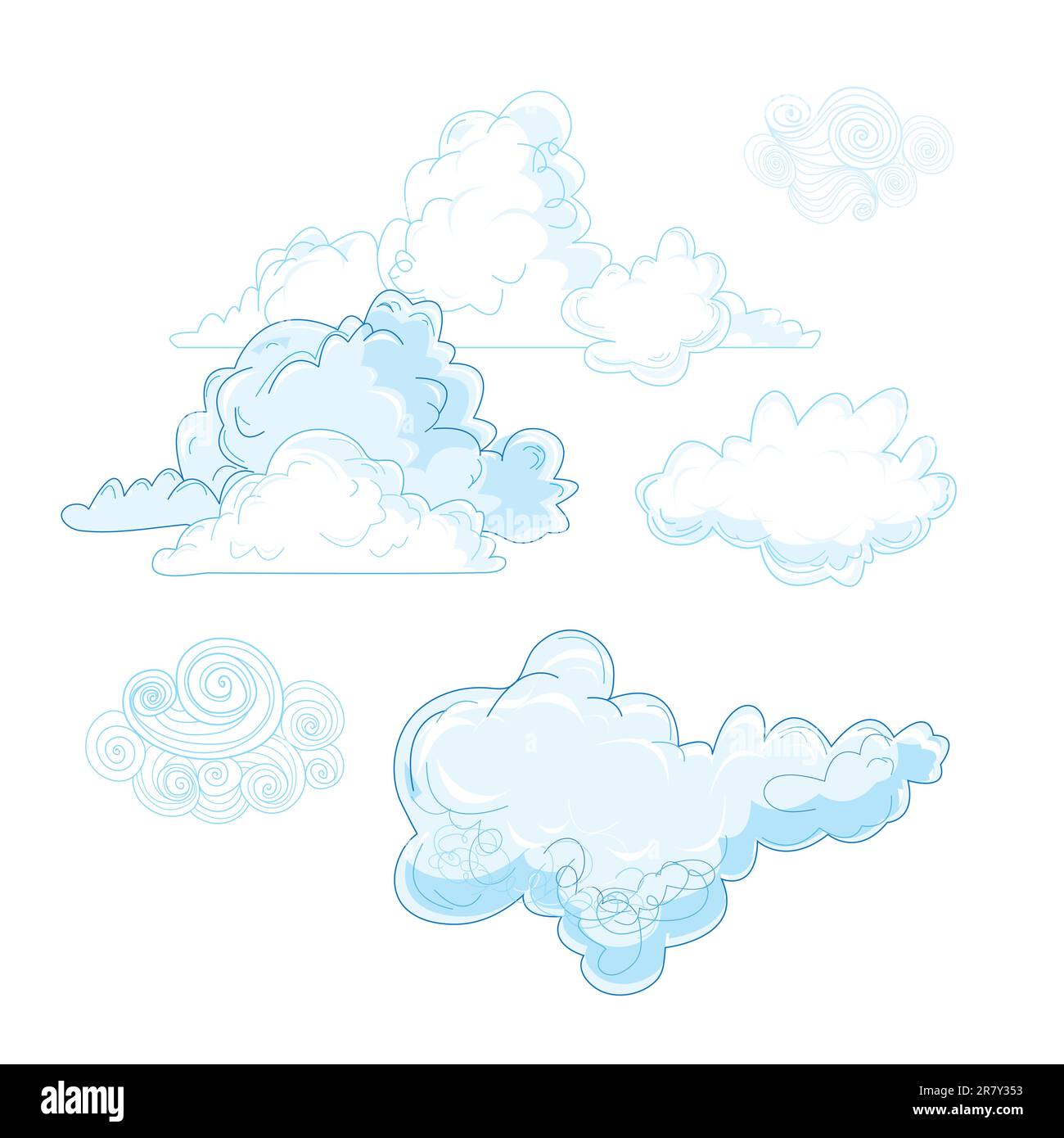 graphic clouds on a white background Stock Vector Image & Art - Alamy