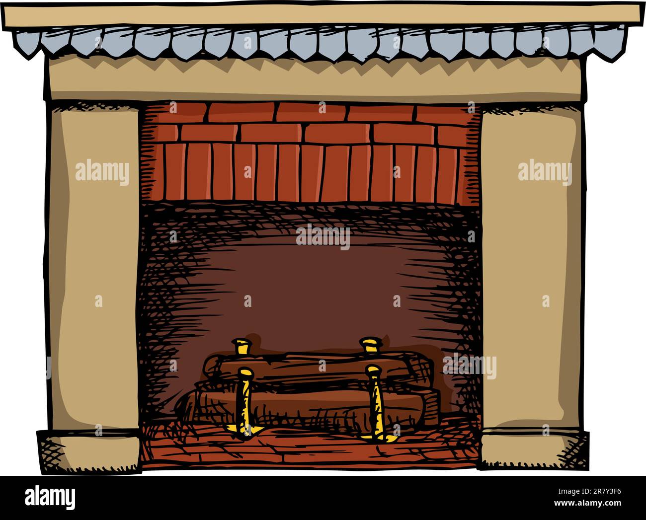Firewood logs wood background Stock Vector Images - Alamy