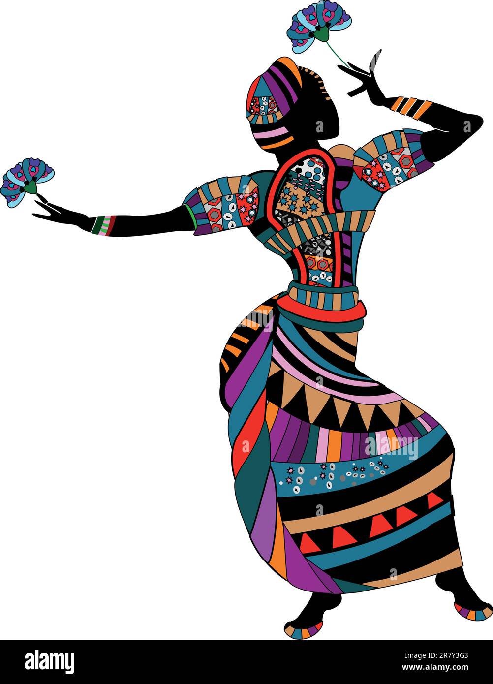 Focused image beautiful female Stock Vector Images - Alamy