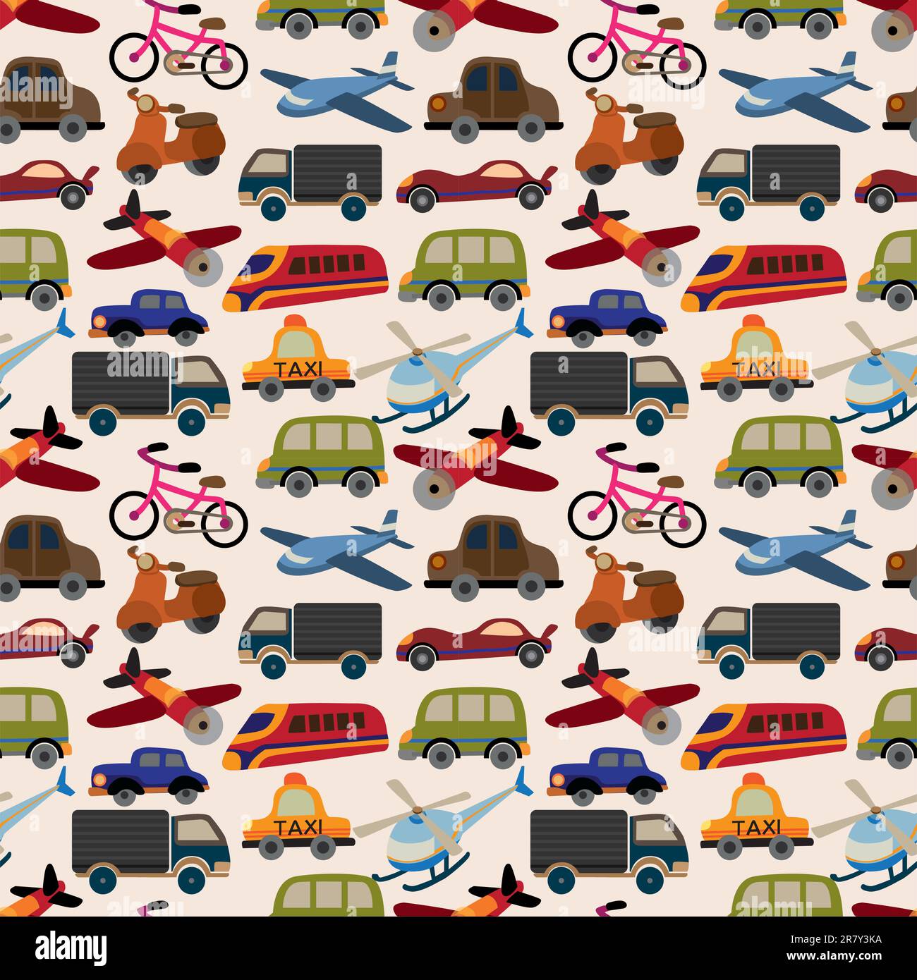 seamless transport pattern Stock Vector Image & Art - Alamy