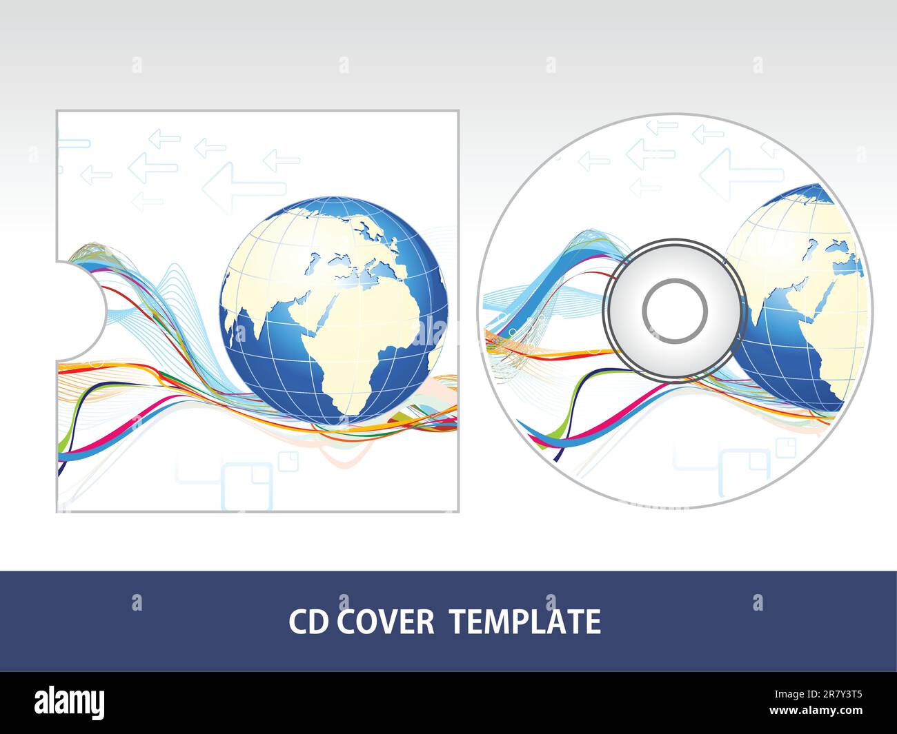 abstract corporate cd cover vector illustration Stock Vector Image ...