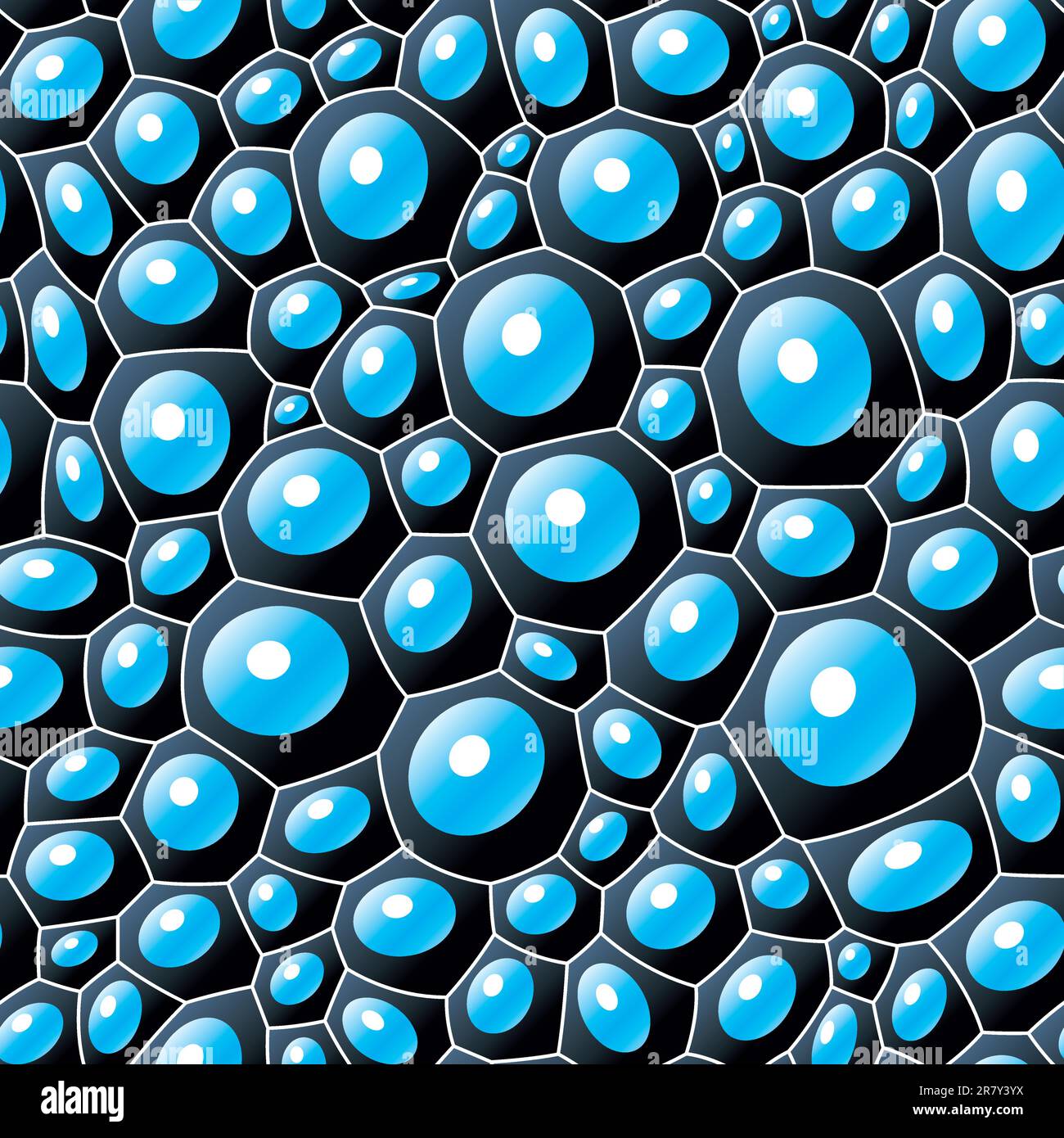 Black bubbles seamless abstract texture. Vector Illustration Stock ...
