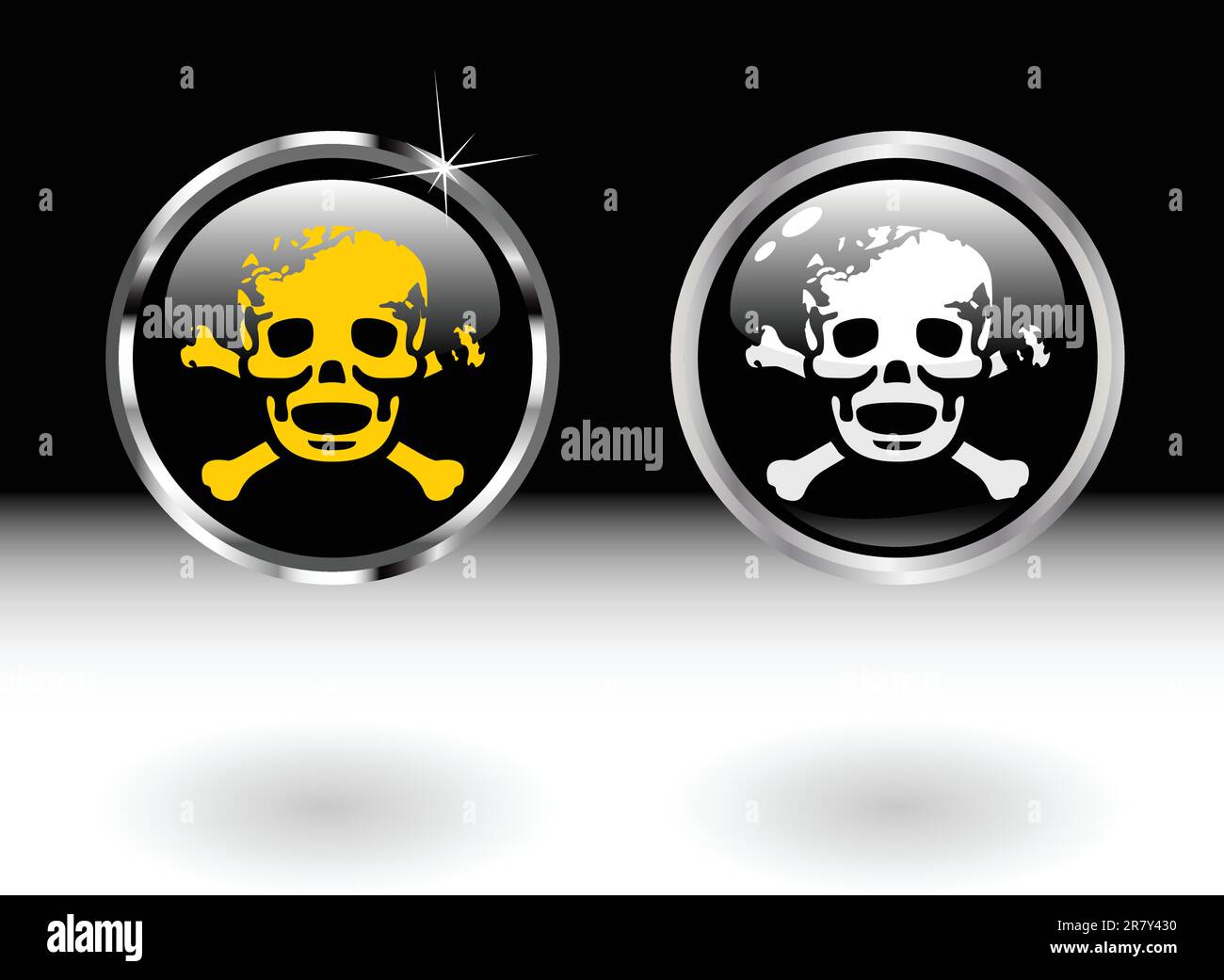 The Vector Danger Color Buttons Stock Vector Image And Art Alamy