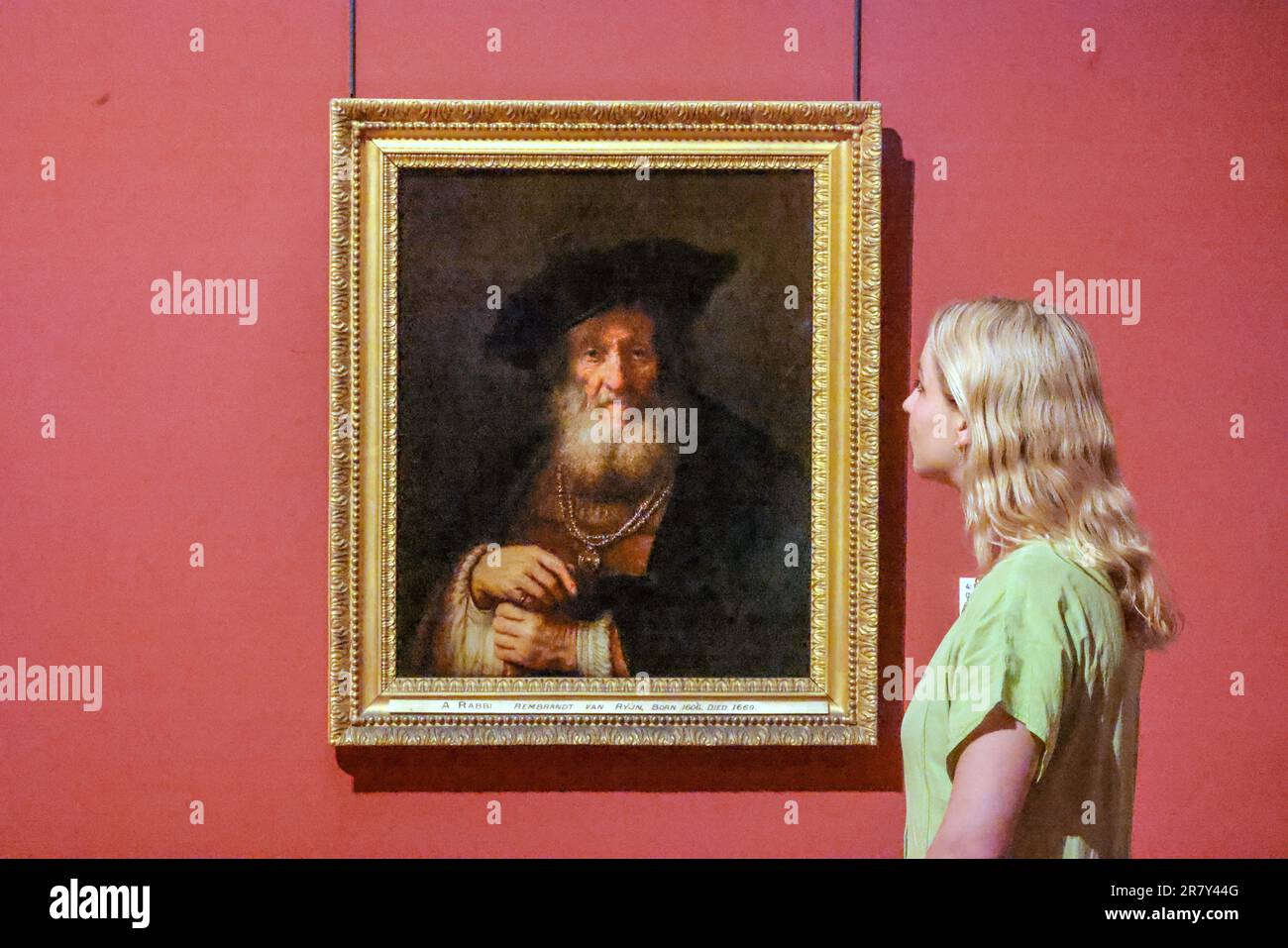Birmingham, UK. 18th June, 2023. Rembrandt Harmensz van Rijn, A Bearded ...