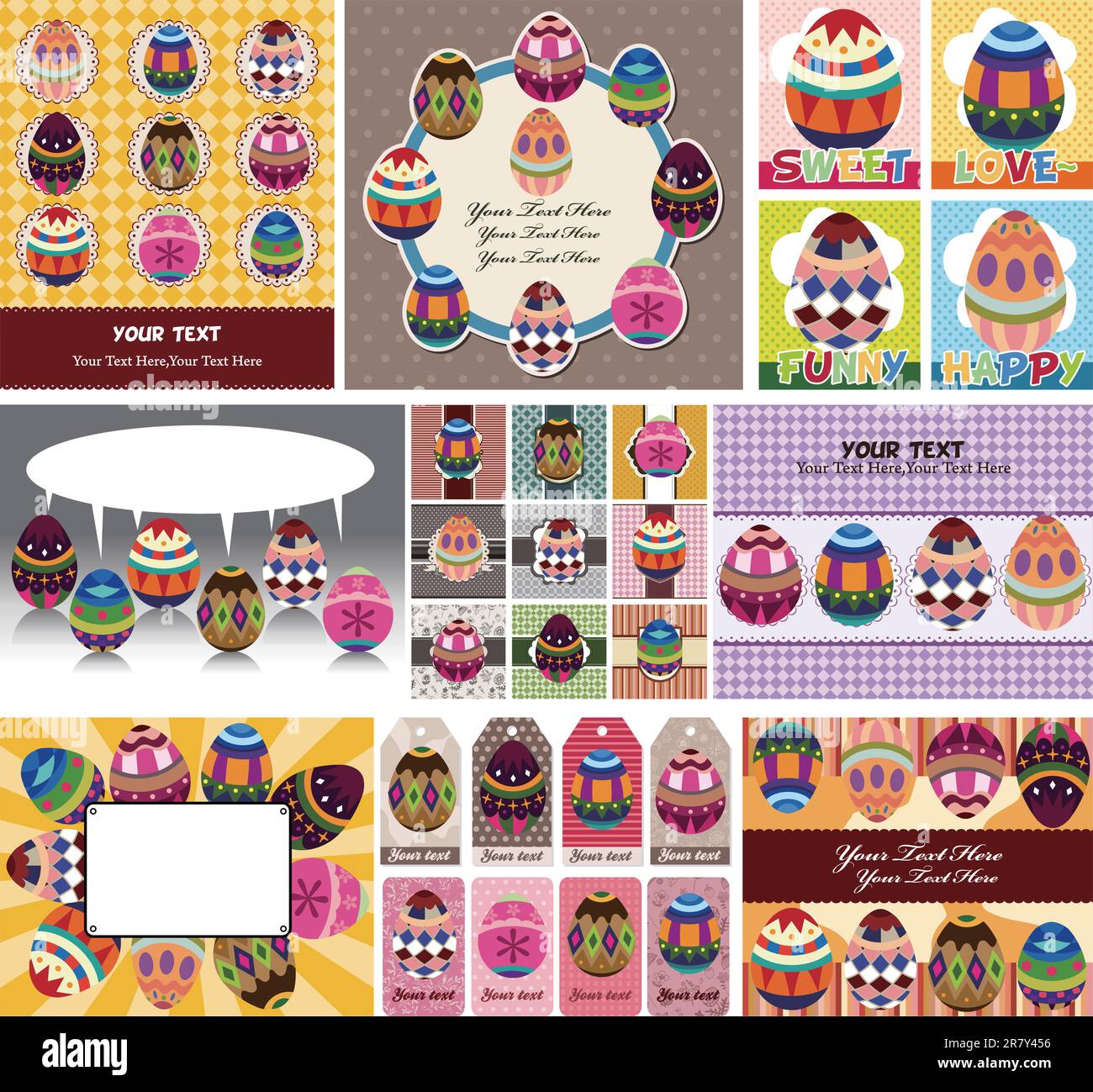 easter egg card Stock Vector Image & Art - Alamy